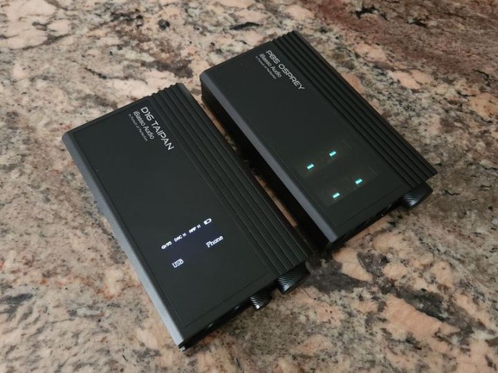 iBasso D16 TAIPAN DAC/Amp and PB5 OSPREY Portable dual NuTube Amp ...